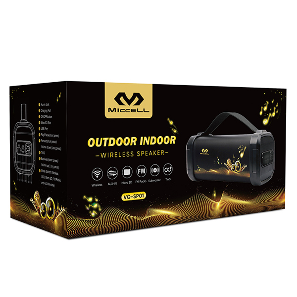 Miccell Wireless Portable Bluetooth Speaker With 1500 mAh Rechargeable ...